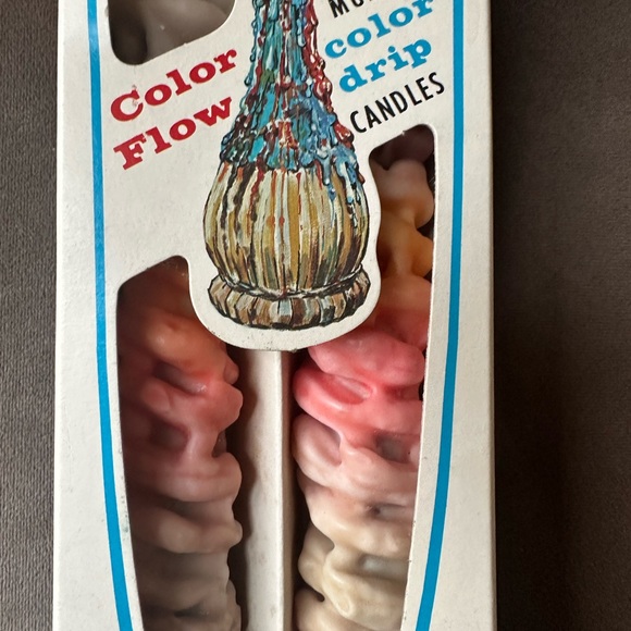 Accents | 197s Crest Color Flow Rainbow Drip Candles | Poshmark